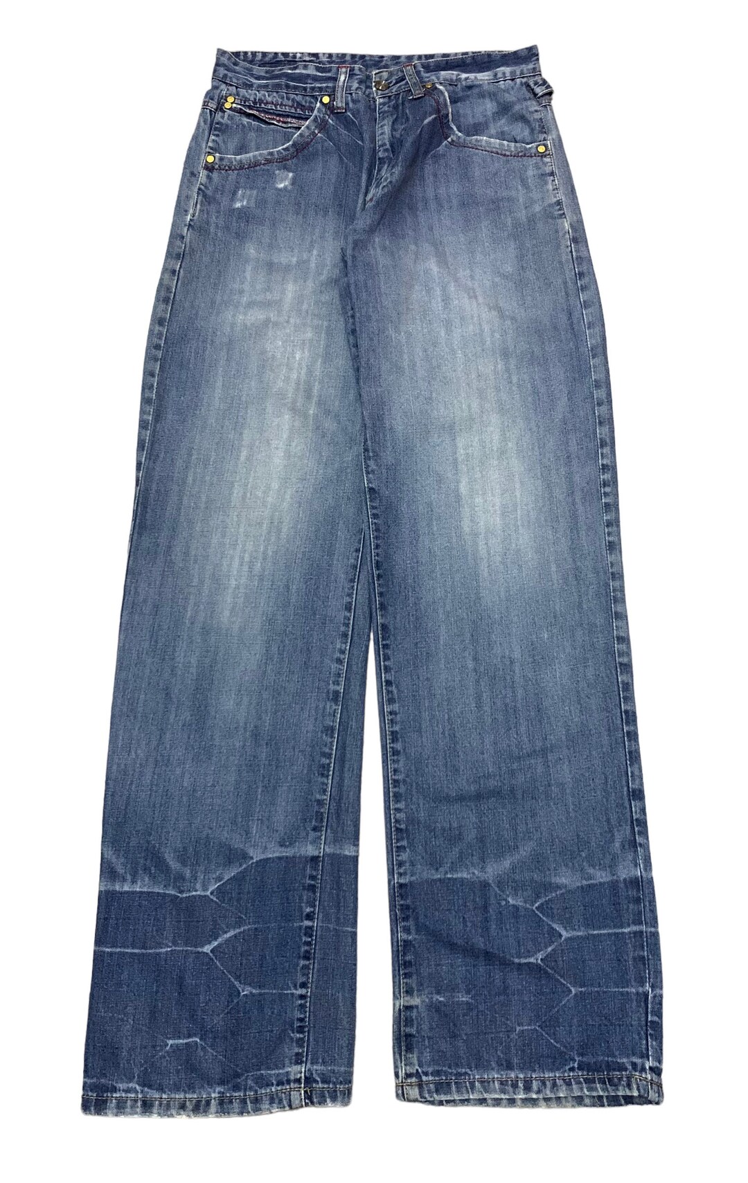 Rare Design Vintage Japanese Brand Blanco Label Baggy Rapper Jeans ...