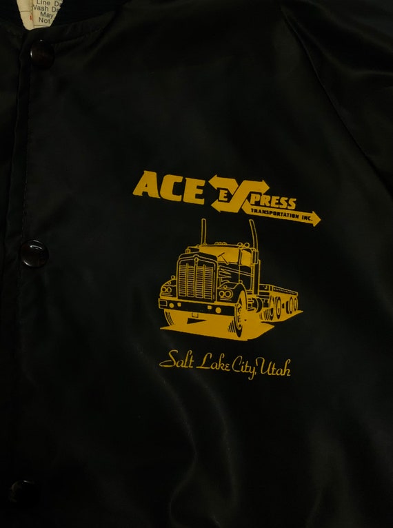 Rare Design Vintage Ace Express Flight Jacket 1990s - Gem