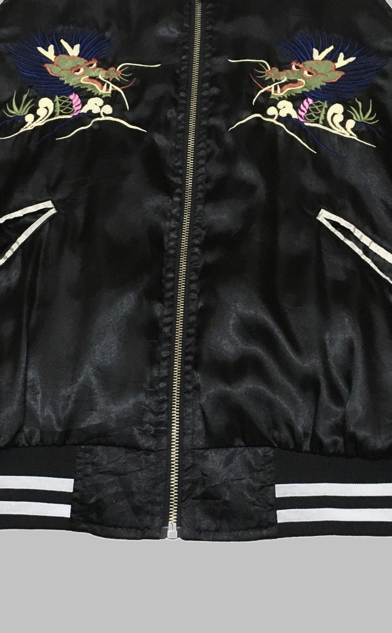 Rare Design Vintage Brand Attention Sukajan Jacket 1990s - Etsy