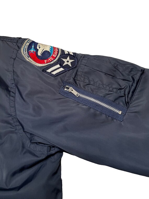Rare Design Vintage Air Force Patches Bomber Jacket 1… - Gem