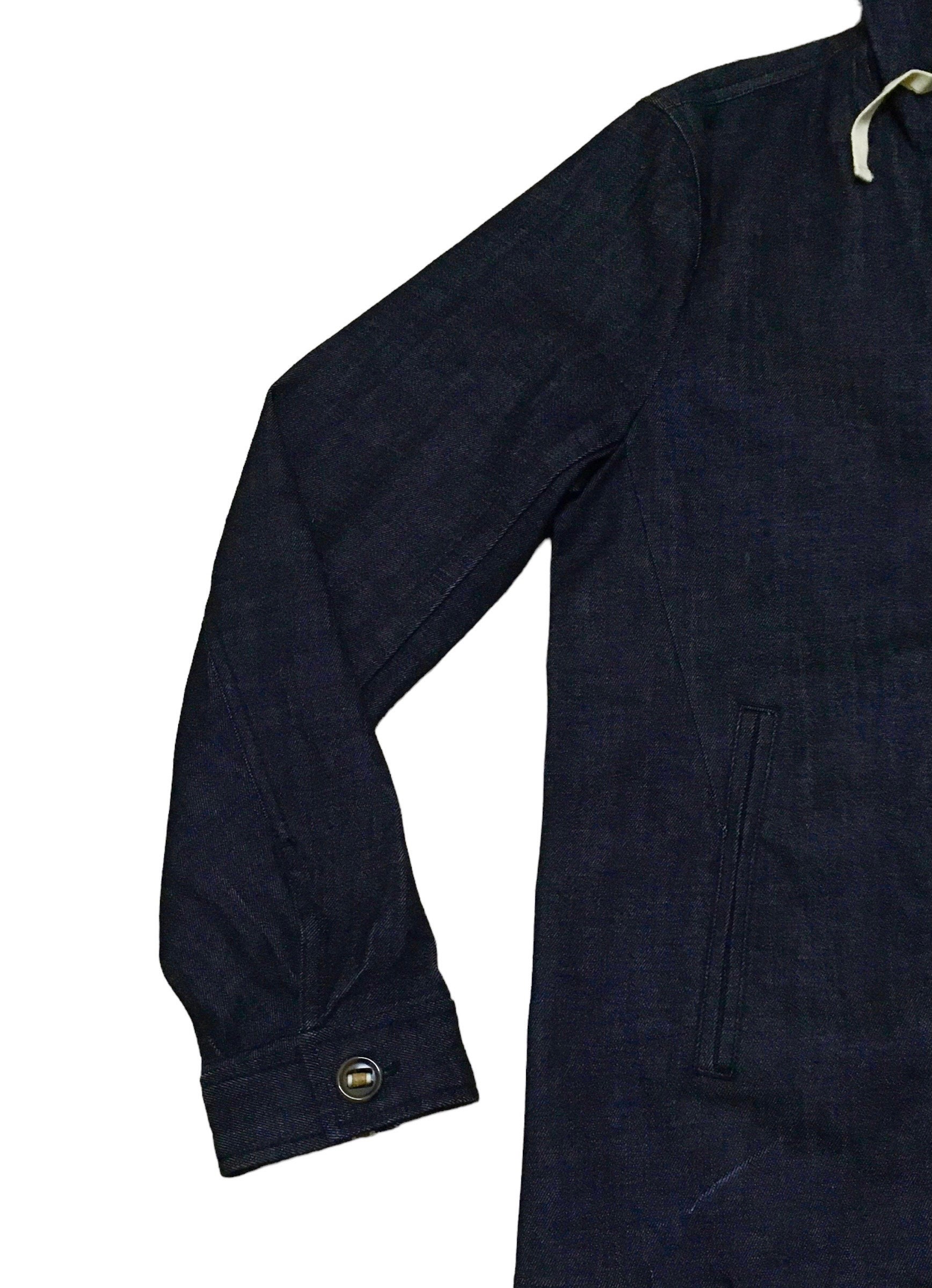 Rare Design Vintage Japanese Brand Beams USN Pullover Denim Jacket ...