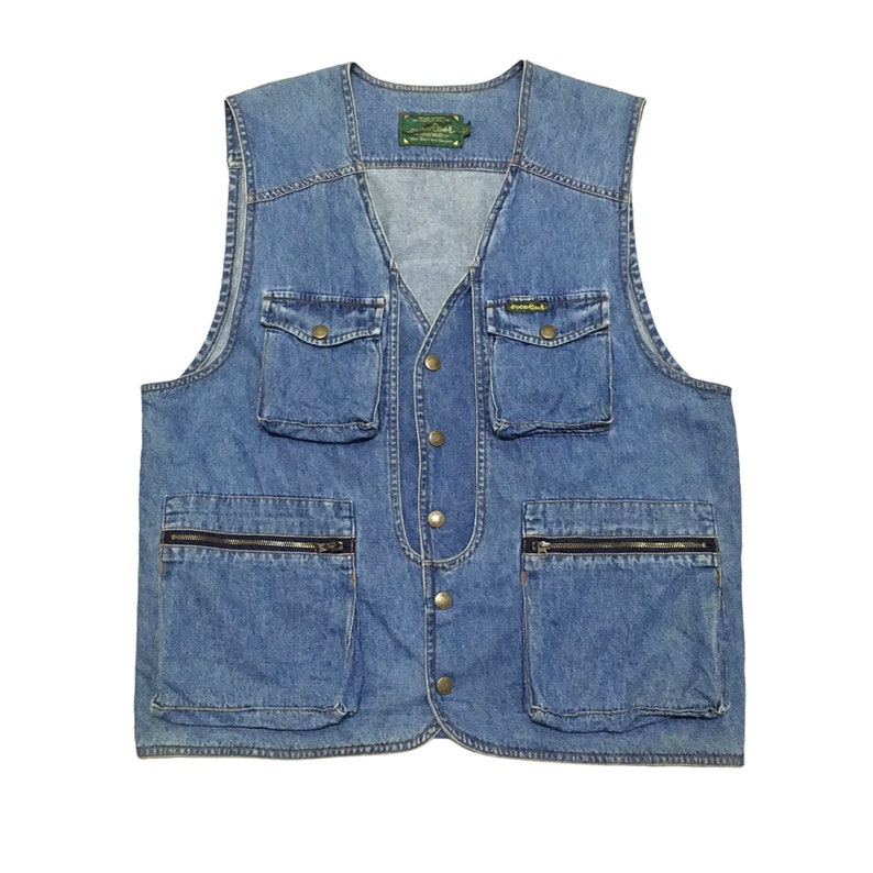 Rare Design Vintage Brand Ever River Denim Vests 1990s - Etsy