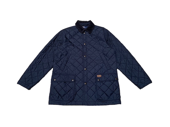 Rare Design Vintage Brand Polo Ralph Lauren Quilted P… - Gem