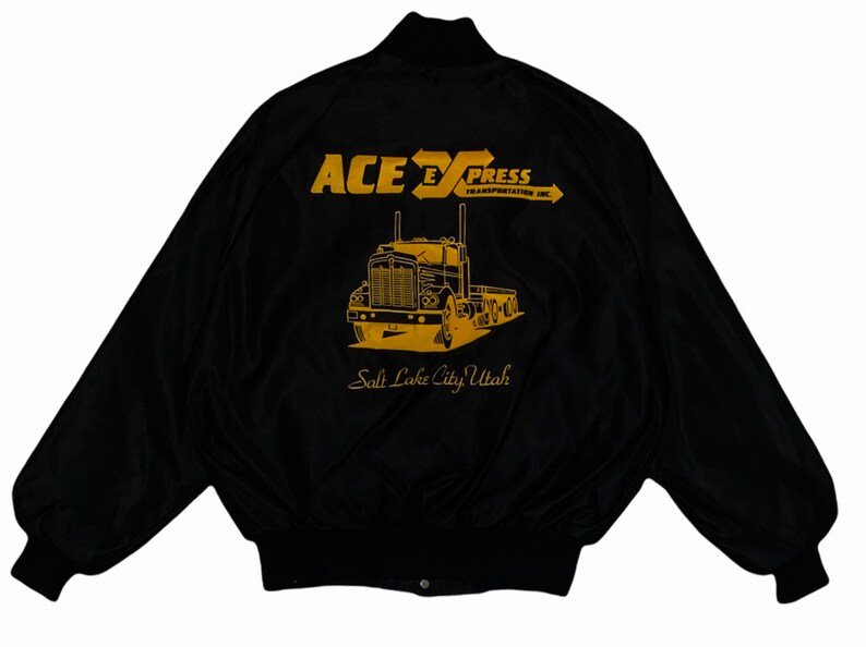 Rare Design Vintage Ace Express Flight Jacket 1990s - Etsy