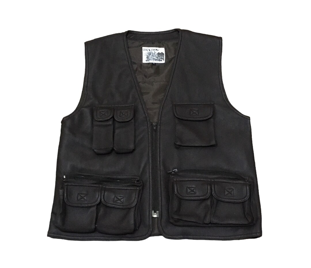 Rare Design Vintage Brand Ruck Dam Leather Vests 1990s - Etsy