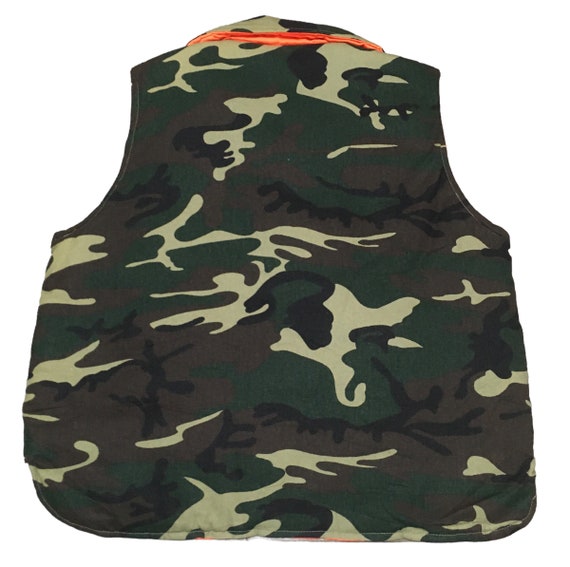 Rare Vintage Japanese Brand Camouflage Puffer Vests 2… - Gem
