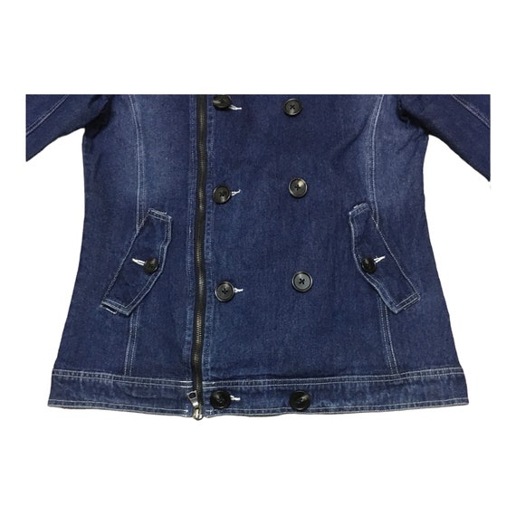 Rare Design Vintage Brand Semantic Design Denim Jacke… - Gem