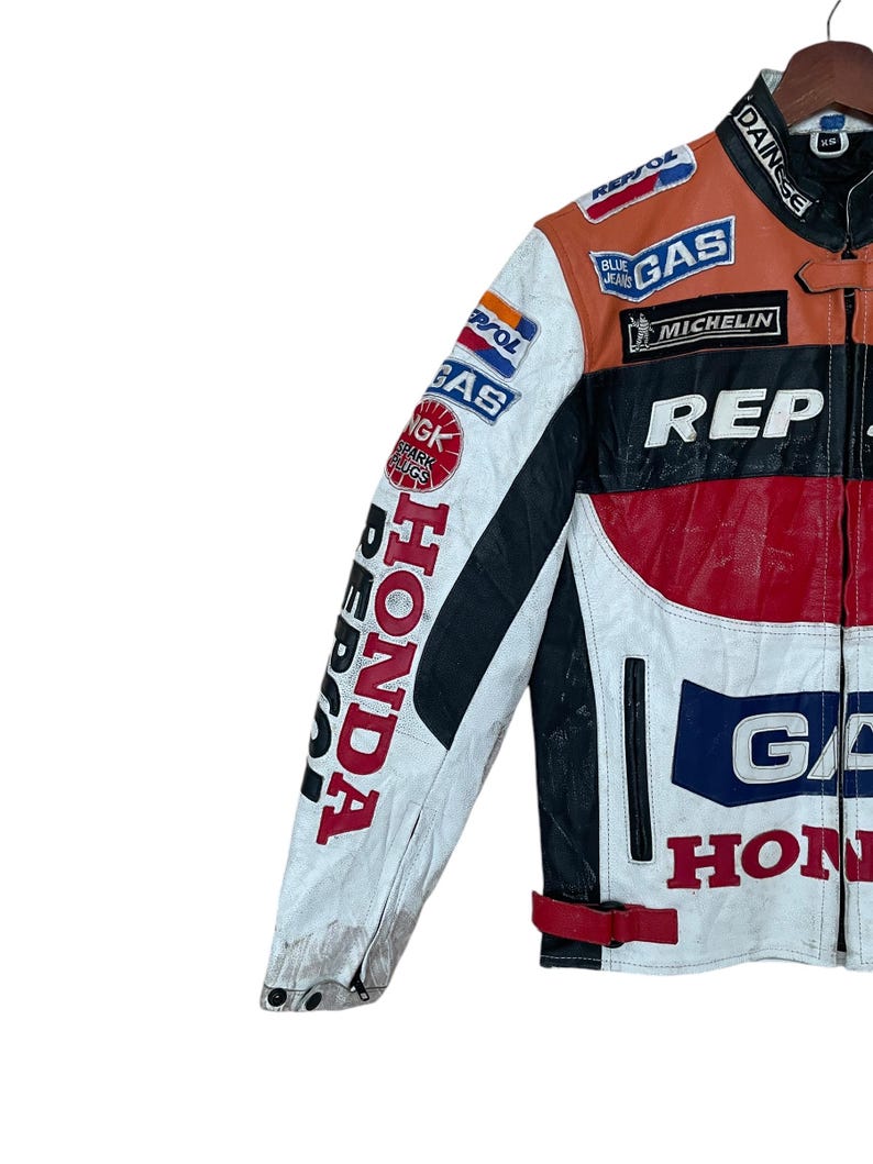 Rare Vintage Racing Brand Repsol Motorcycle Jacket 1990s - Etsy