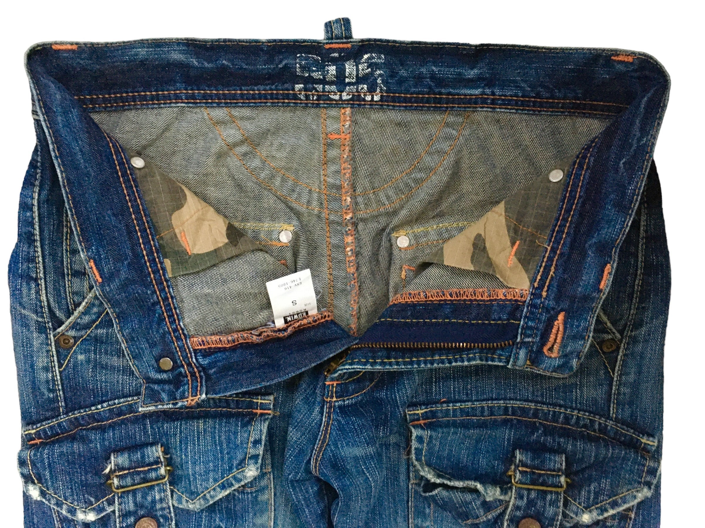 Rare Design Vintage Brand Edwin Multi Pocket Jeans 2000s - Etsy