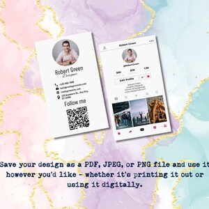 Unique Tiktok Themed Digital Business Card on Canva - Fully Editable ...