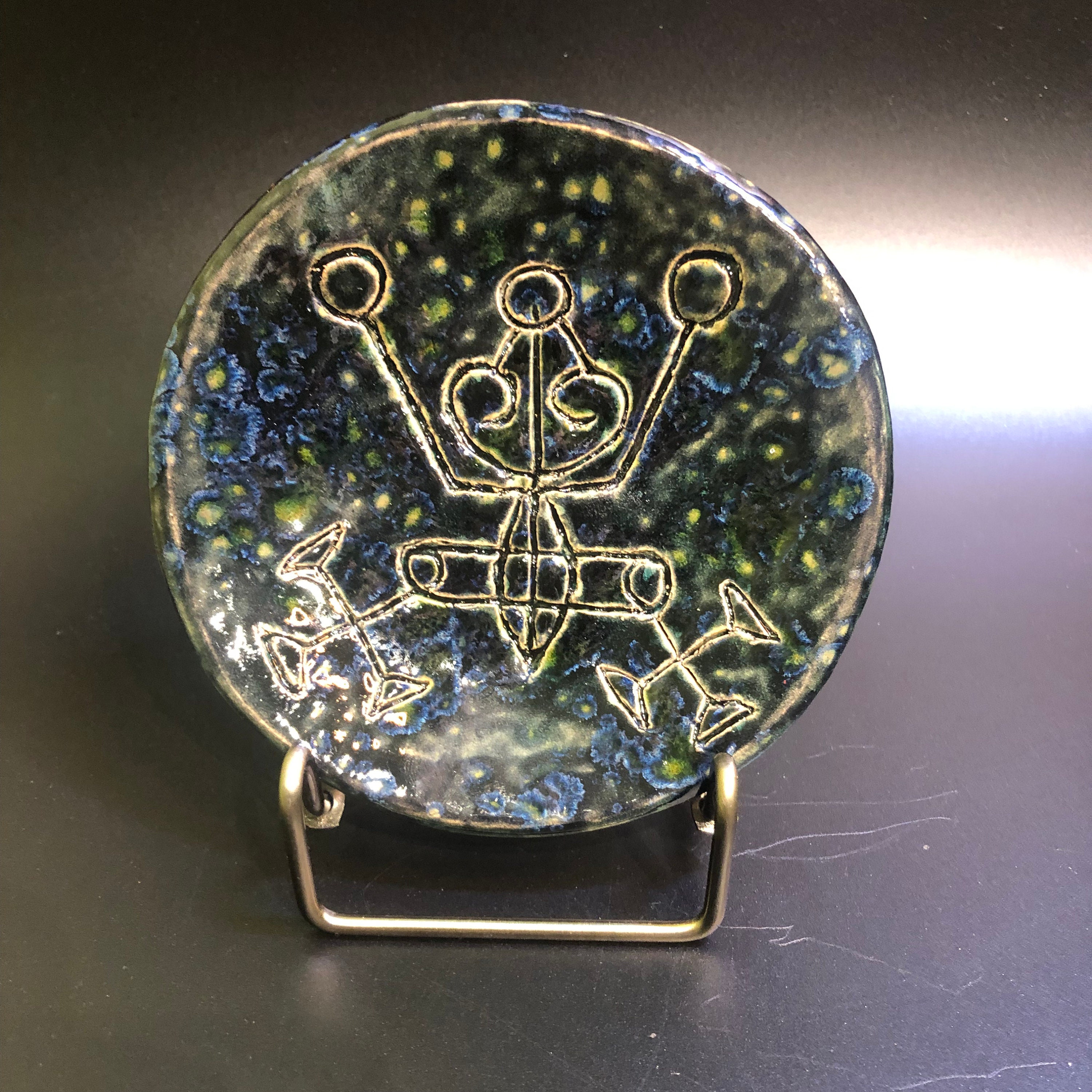King Bael Demon Altar Sigil Offering Plate. Hand Sculpted - Etsy