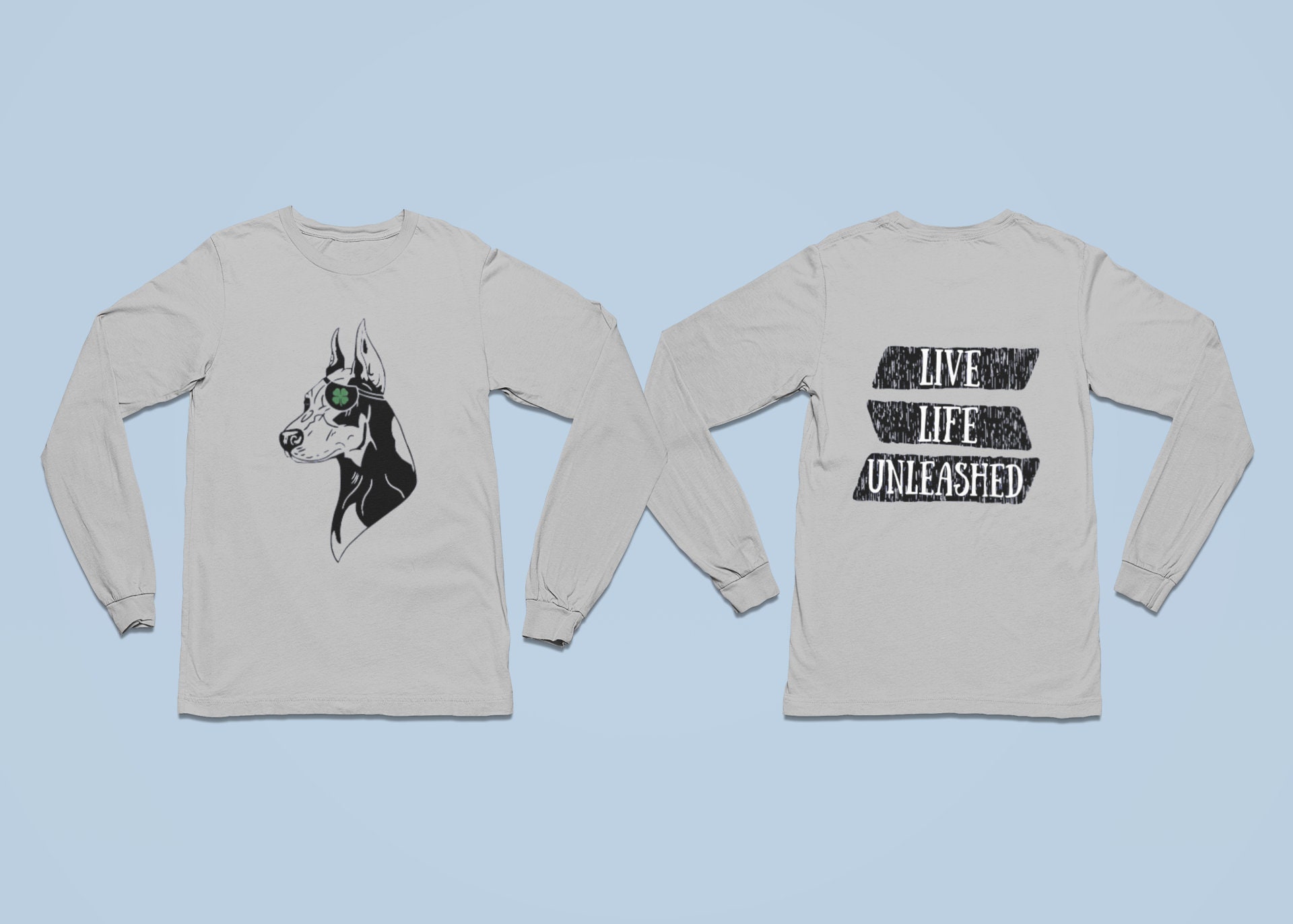 Live Life Unleashed Lucky Dogg Branding Tee - Etsy