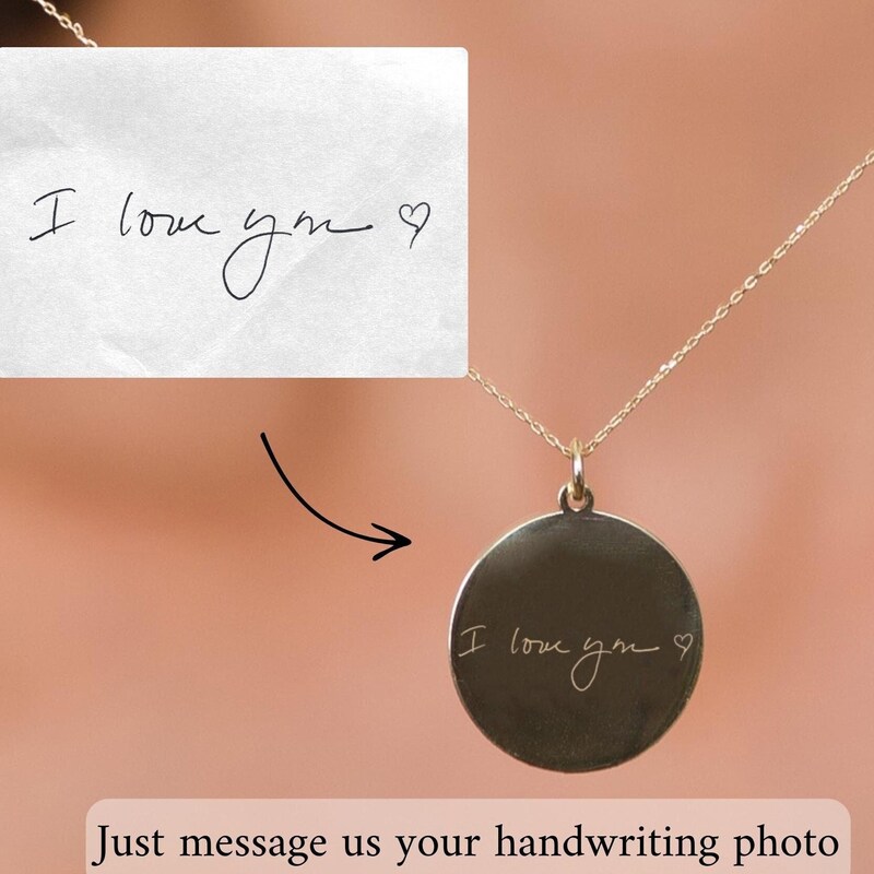 Handwritten Necklace - Etsy