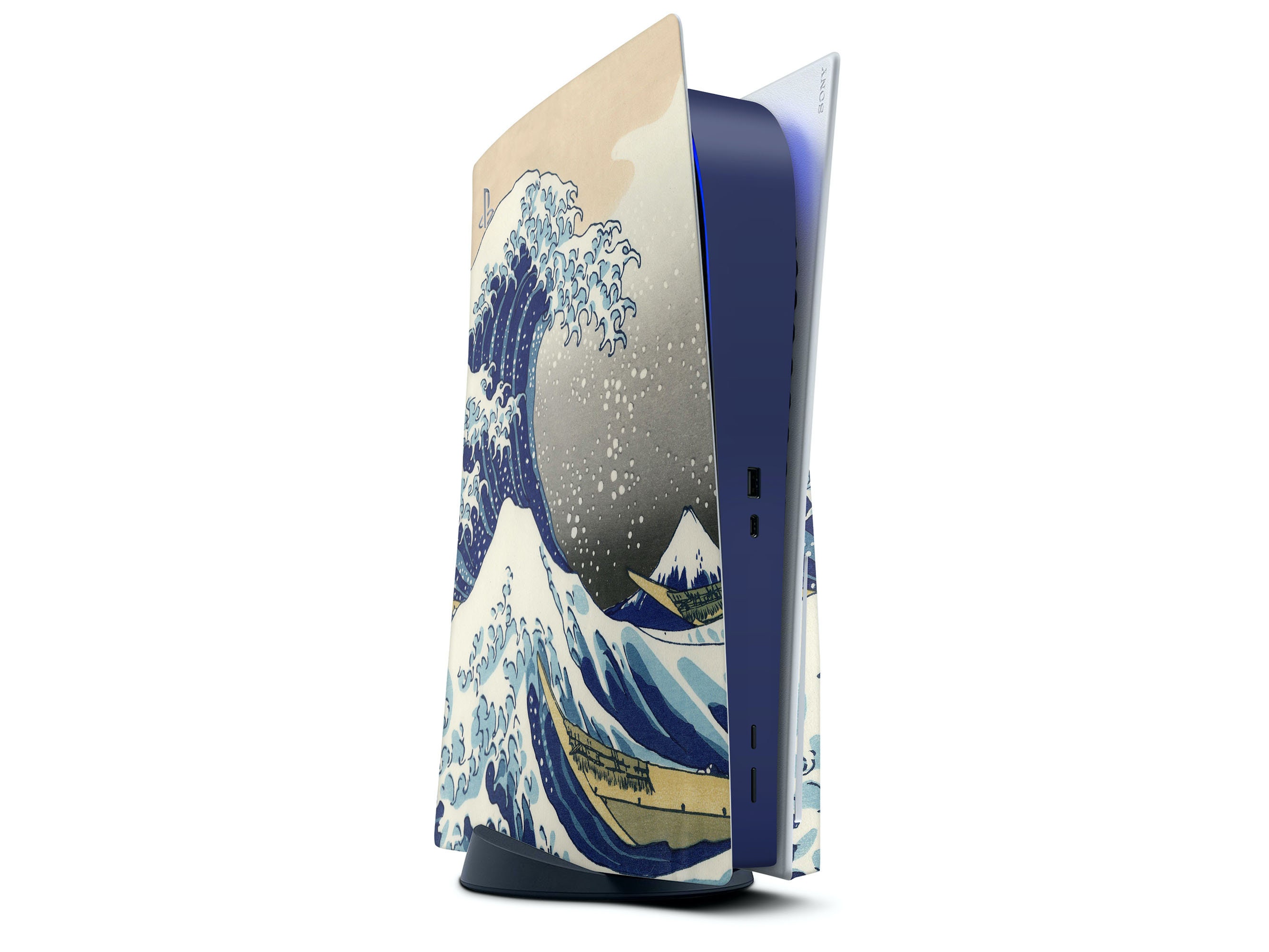 Great Wave off Kanagawa PS5 Skin, Hokusai Wave PS5 Console & Controller ...