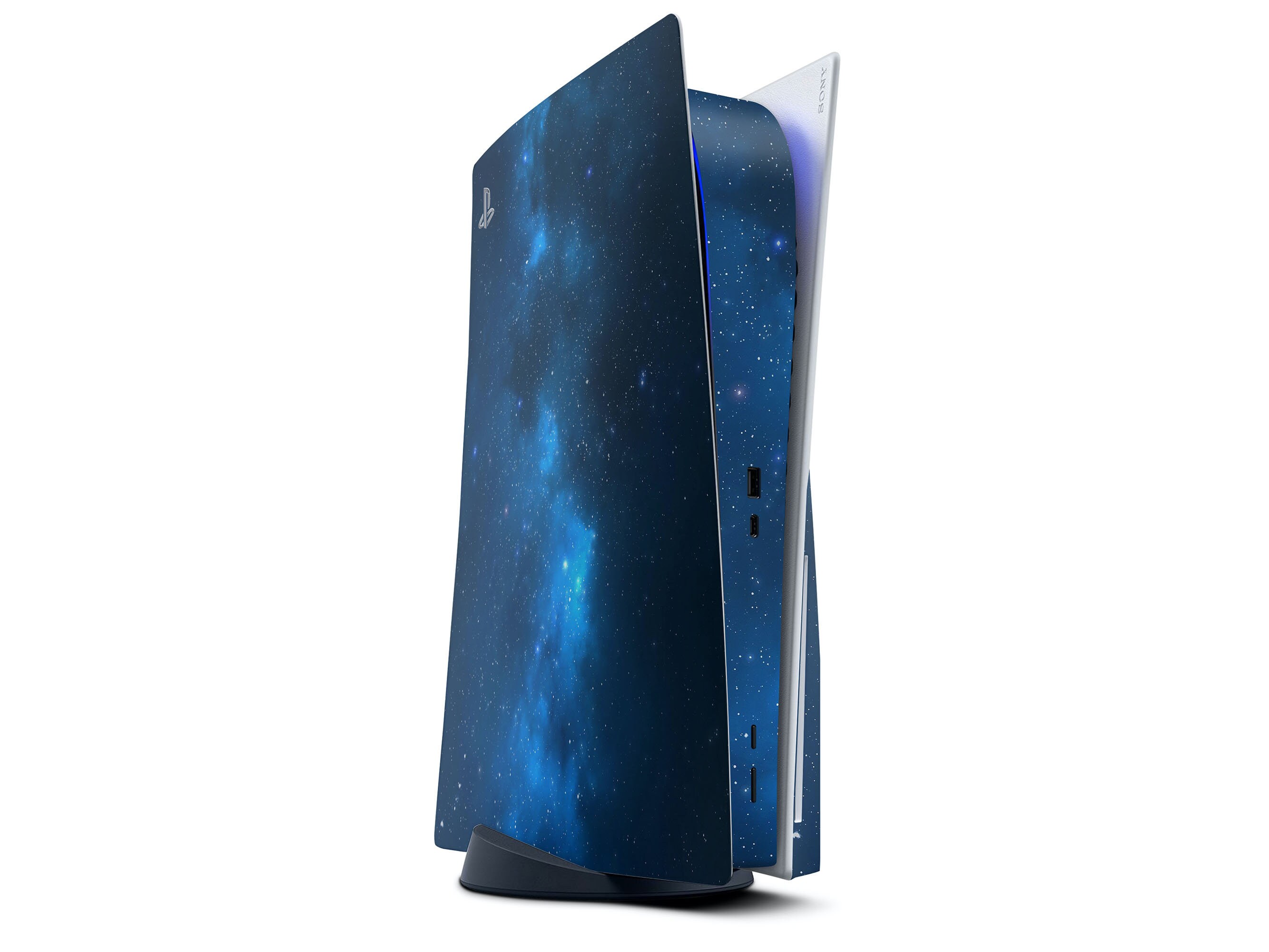 Blue Stardust Galaxy PS5 Slim Skin, Outer Space Stars PS5 Console ...