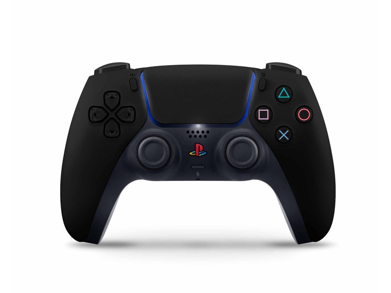 Matte Black PS5 Skin, Solid Black PS5 Slim Playstation 5 Controller ...