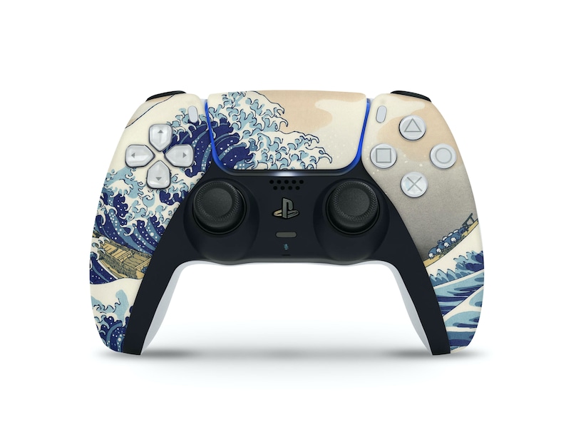 Great Wave off Kanagawa PS5 Skin, Hokusai Wave PS5 Console & Controller ...