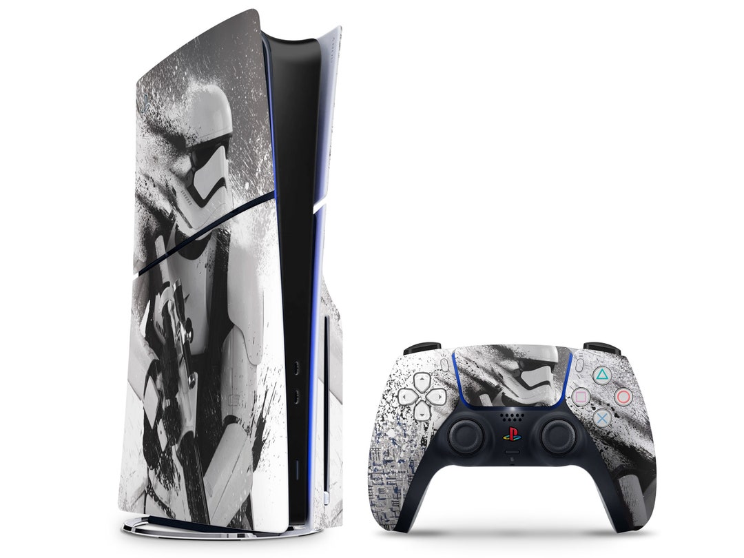 White Stormtrooper PS5 Slim Skin, Star Wars PS5 Console & Controller ...