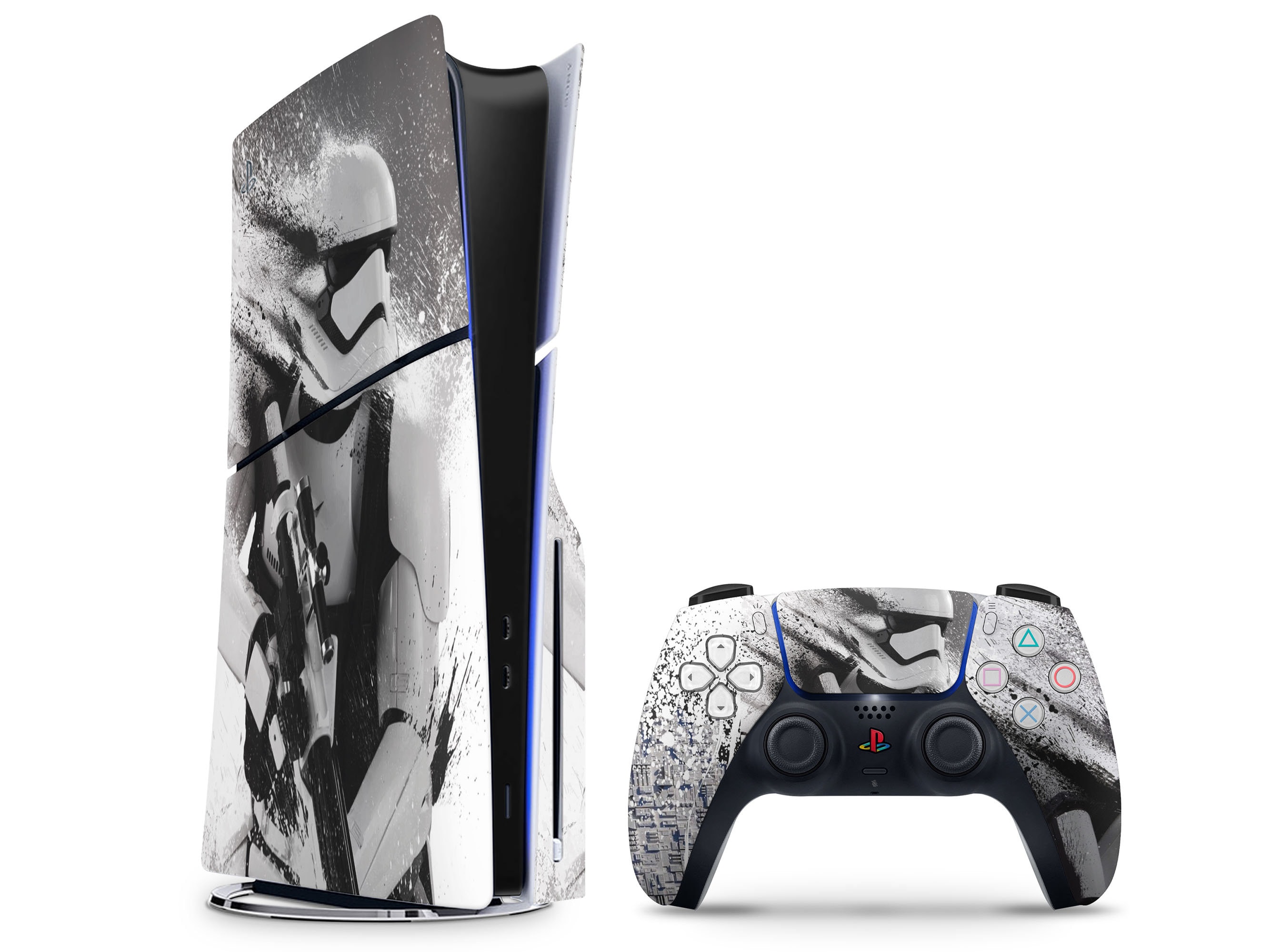 White Stormtrooper PS5 Slim Skin, Star Wars PS5 Console & Controller ...