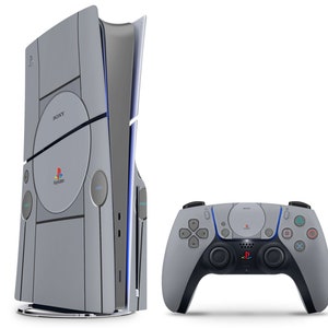 PS1 Classic Playstation PS5 Slim Skin, Reimagined Retro PS5 Console ...