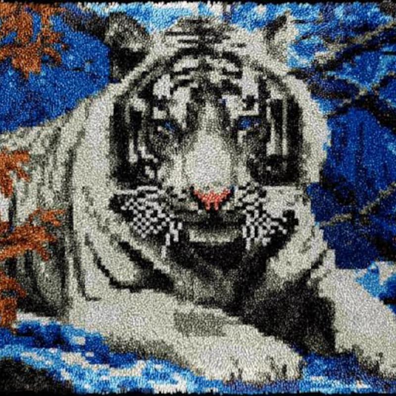 Tiger Latch Hook Rug Kits - Etsy