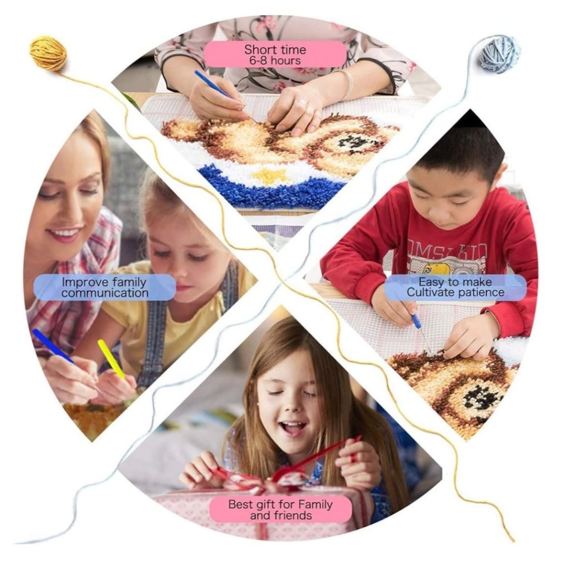 Rug Making Latch Hooking Kit Vintage Chistmas 52x38cm - Etsy