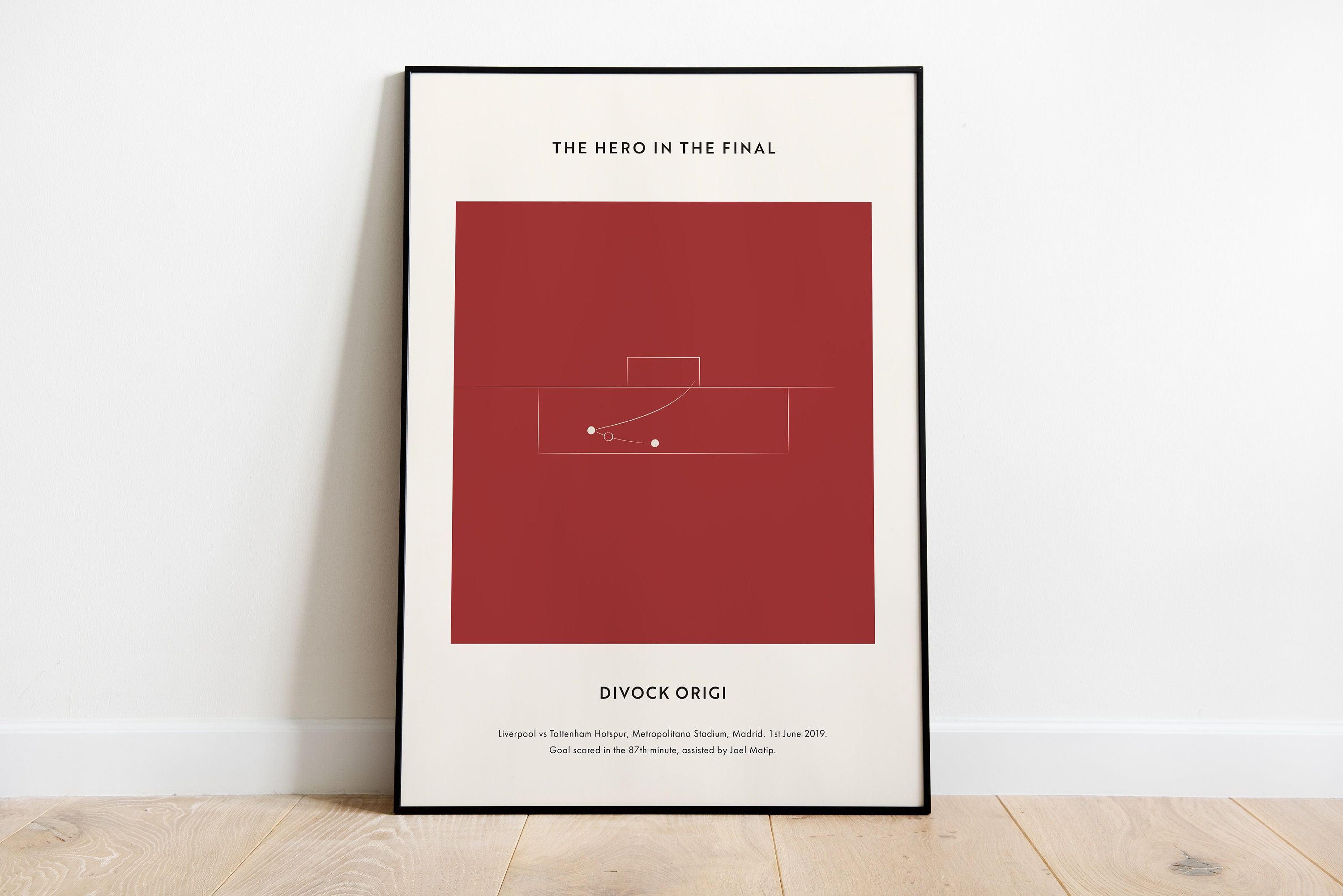 Divock Origi Champions League Final Goal Print Liverpool Vs - Etsy