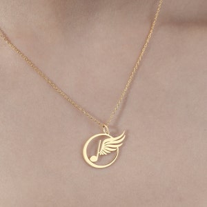 Custom Music Note Necklace, Personalized Music Pendant, Music Lover ...