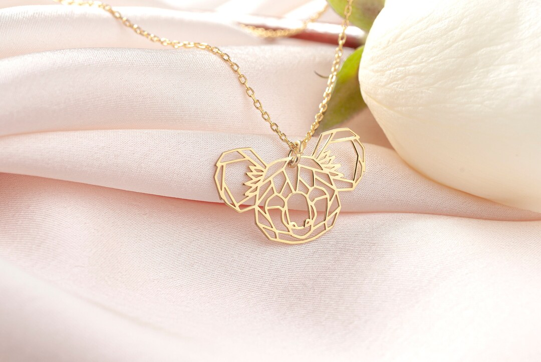 Dainty Tiny Koala Necklace, Koal Bear Pendant, Koala Gift, Koala ...