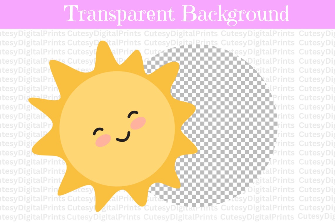 Sun SVG, Cute Sun Clipart, Happy Summer Sunshine Cut File, Sun With ...
