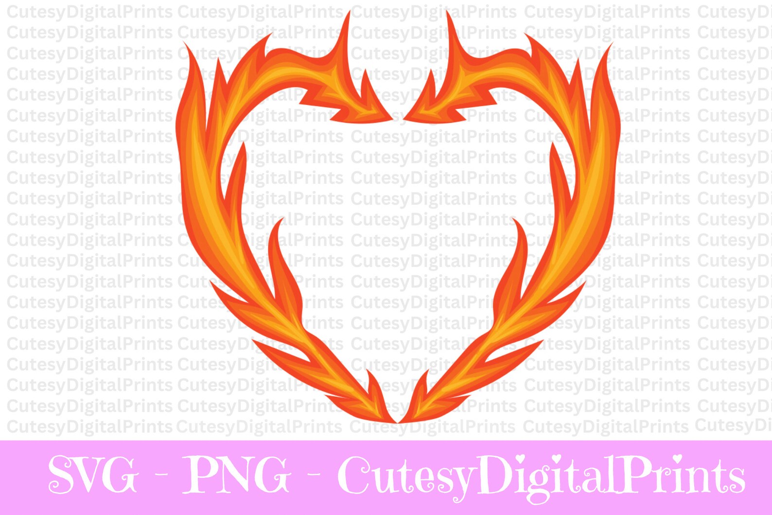 Flaming Heart Svg, Heart on Fire Svg, Heart Flame Svg, Fire Svg, Heart ...