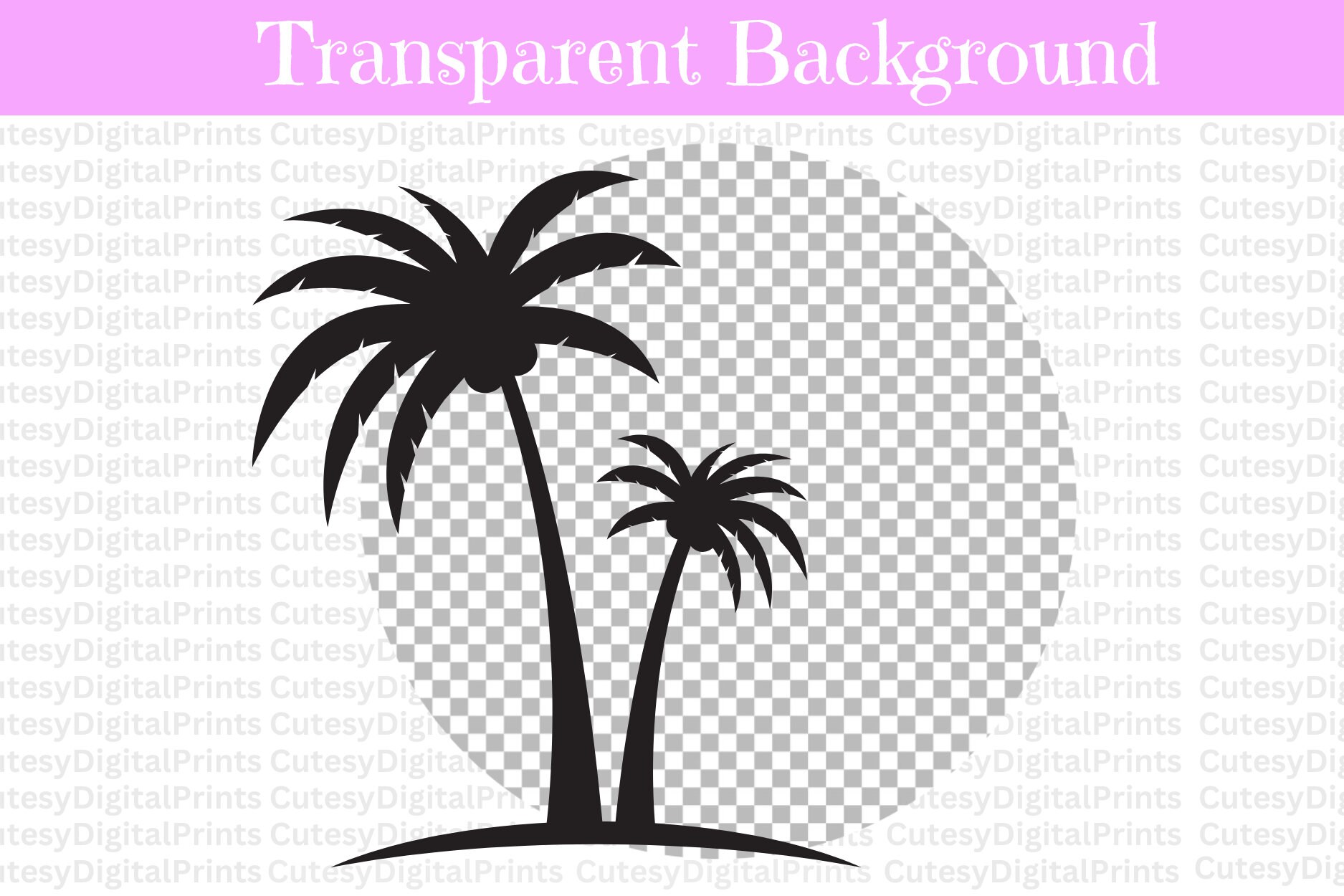 Palm Trees Svg, Palm Trees Clipart, Tropical Island Svg, Island ...