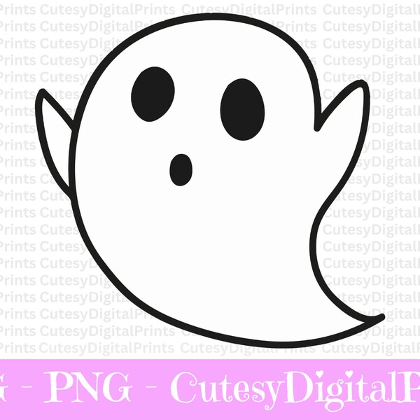 Simple Ghost Svg - Etsy