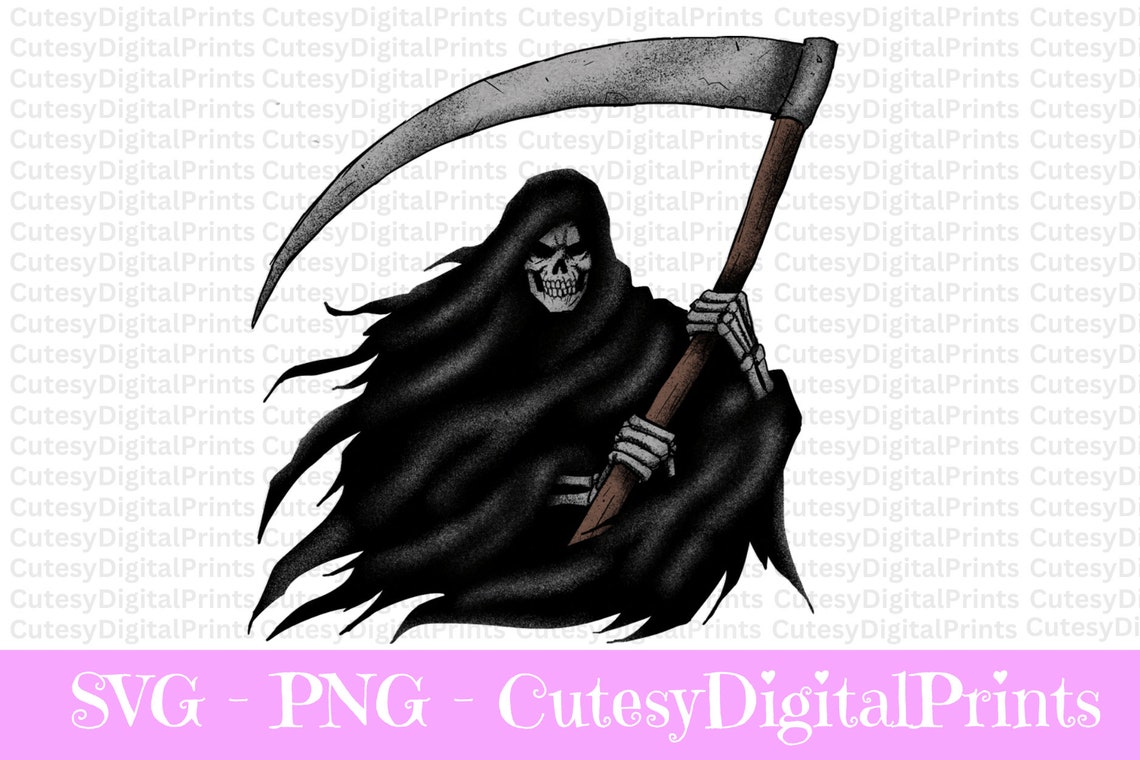 Grim Reaper SVG, Skeleton SVG, Death SVG, Halloween Svg, Grim Raaper ...