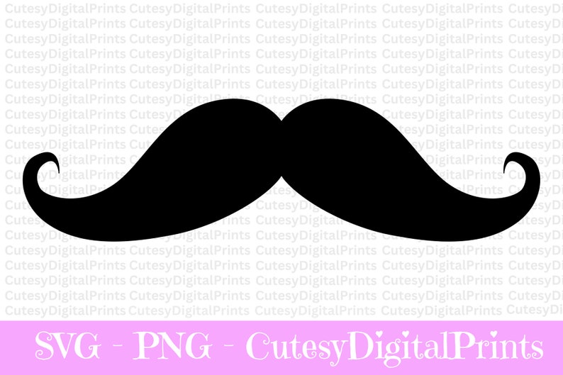 Mustache Svg, Mustache Clipart, Moustache Svg File, Mustache Vector ...