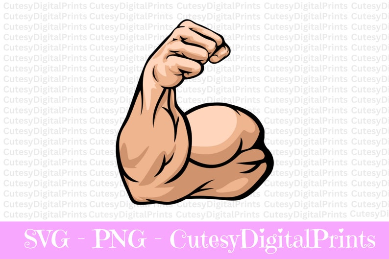 Muscle Arm Svg Biceps Svg Bodybuilding Arm Svg Muscle Svg - Etsy