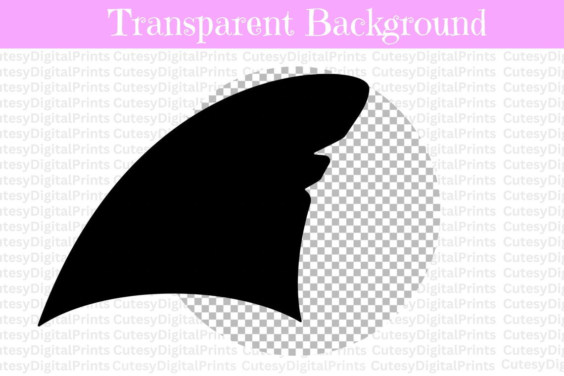Shark Fin Silhouette SVG Files, Shark Fin Cut Files, Shark Vector Files ...