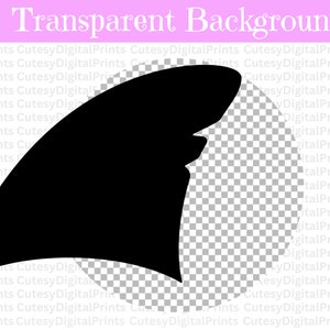 Shark Fin Silhouette SVG Files, Shark Fin Cut Files, Shark Vector Files ...