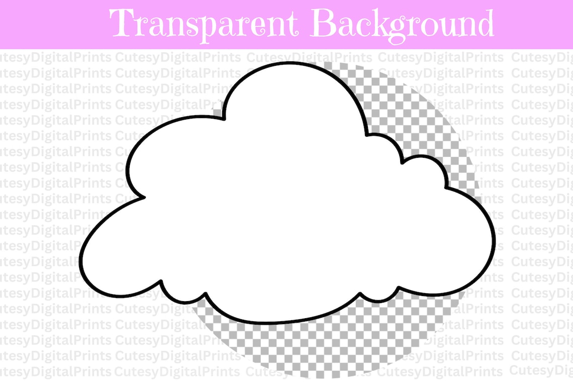 Cloud SVG, PNG Cut Files, Clipart (digital Download) - Etsy