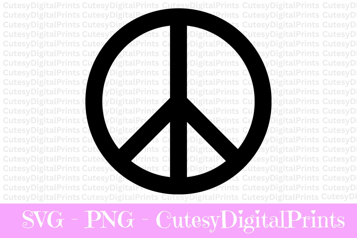 Peace Symbol Svg Peace Sign Svg Peace Sign Png Peace Symbol - Etsy