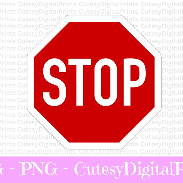 Stop Sign Clipart - Etsy