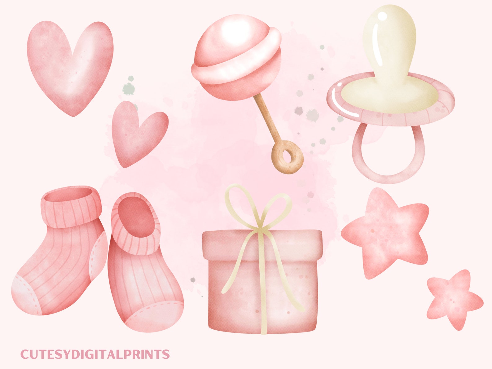 Teddy Bear Nursery Svg Bundle, Pink Bear Svg, Baby Girl Clipart, Baby ...