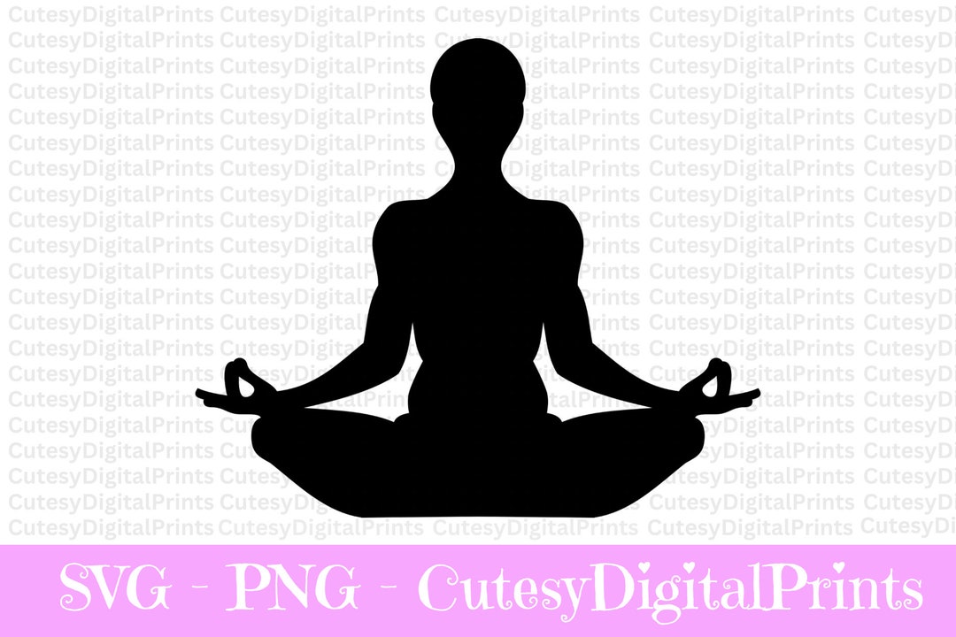 Yoga Pose SVG, Meditation SVG, Yoga Pose Vector, Yoga Clipart, Yoga ...