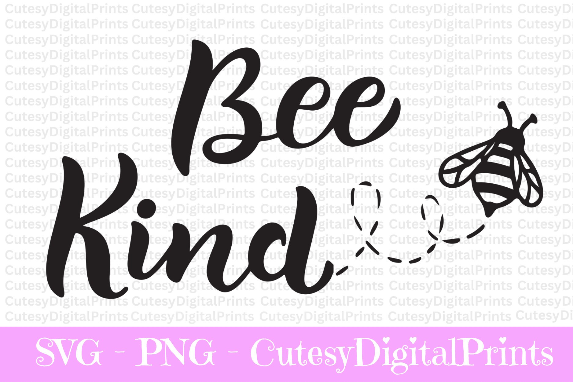 Bee Kind Svg for Cricut, Bee Kind Png, Bee Kind Clipart, Bee Kind ...