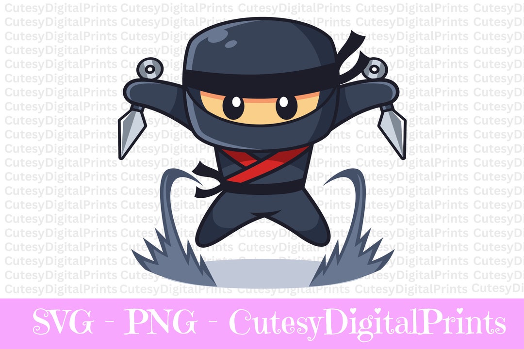 Cute Ninja Clipart, Ninja Svg, Warrior Svg, Tae Kwon Do Svg, Karate ...