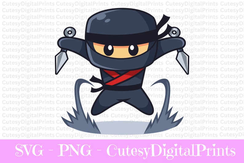 Cute Ninja Clipart, Ninja Svg, Warrior Svg, Tae Kwon Do Svg, Karate ...