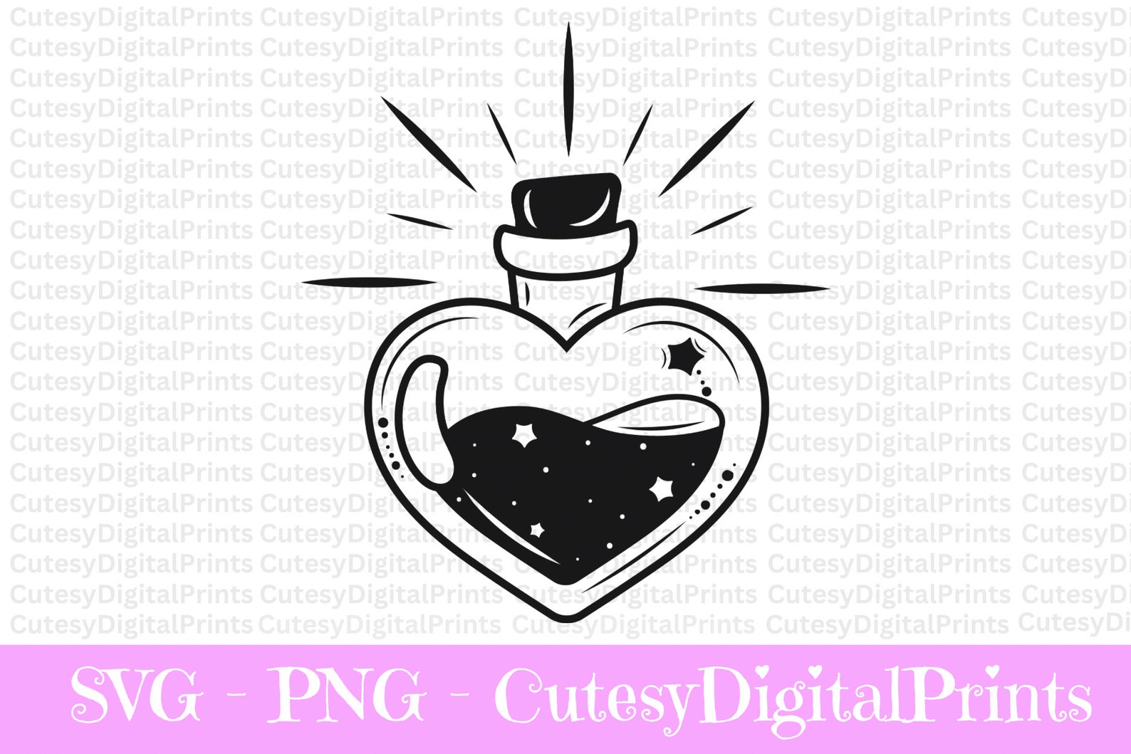 Heart Potion Svg, Love Potion Svg, Potion Svg, Heart Potion for ...