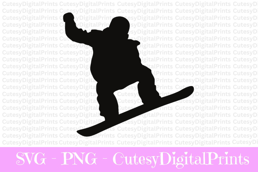 Snowboarder SVG, Snowboarding SVG, Snowboarder Sillhouette, Snowboard ...