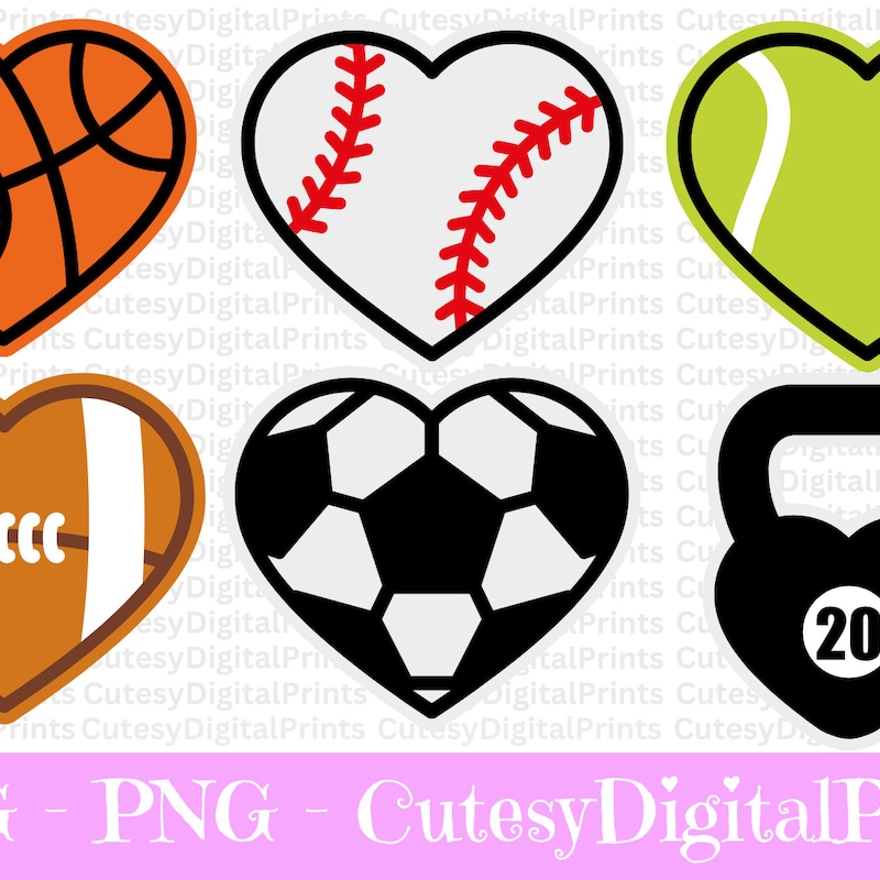 Football Heart Svg - Etsy