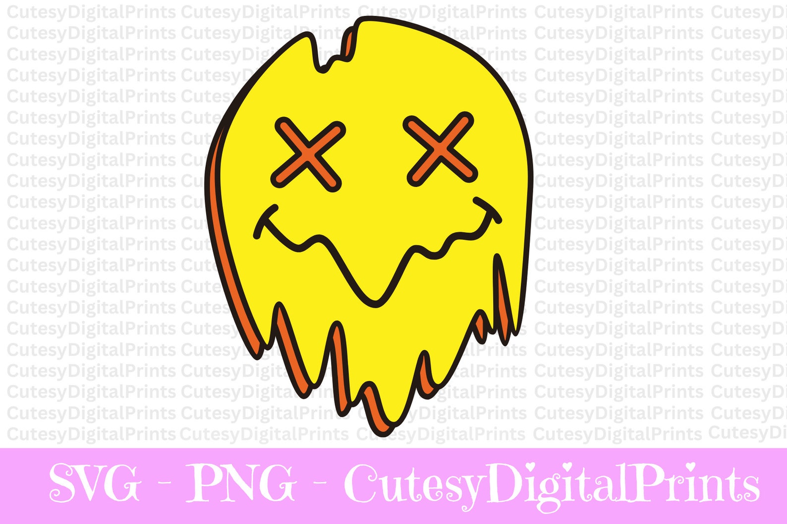 Drippy Smiley Svg, Melted Face Svg, Happy Face Drip Svg, Melting Smiley ...